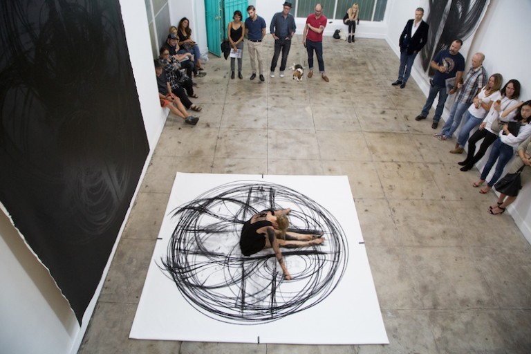 Dancer Draws Beautiful Abstract Paintings Using Choreographed Body ...