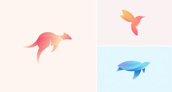 Beautiful, Vibrant Animal Logos Based On The Golden Ratio