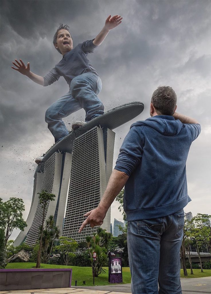 Dad Creates Epic Images With Son Using His Expert Photoshop Skills