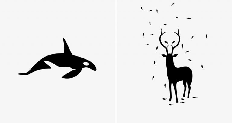21 Beautiful Negative Space Logos