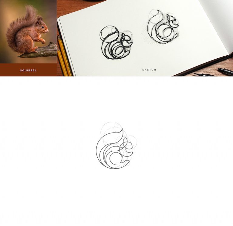 Beautiful, Colorful Animal Logos Based On Circular Geometry