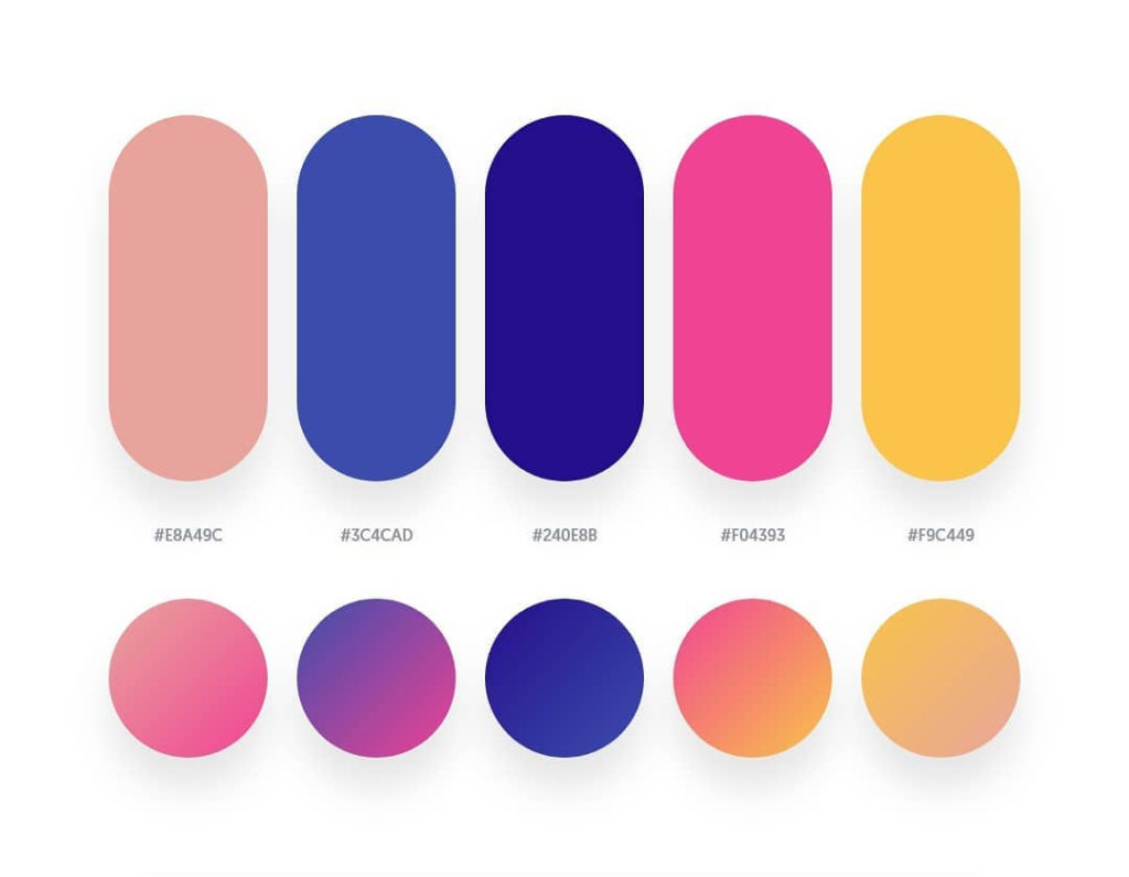 32 Beautiful Color Palettes With Their Corresponding Gradient Palettes 32 Beautiful Color Palettes With Their Corresponding Gradient Palettes