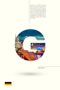 Beautiful Typographic Alphabet Series Of Countries And Their Iconic ...