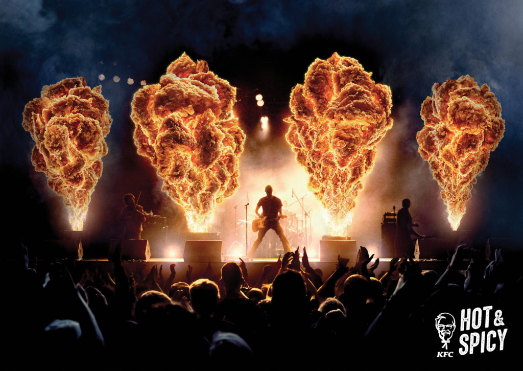 Clever Ads By KFC Show How Hot & Spicy Their Chicken Is