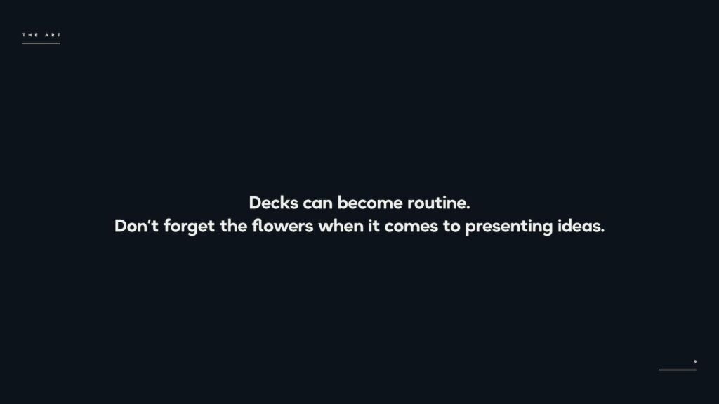 The Art Of Deck Making - How To Create Presentations That Win Clients